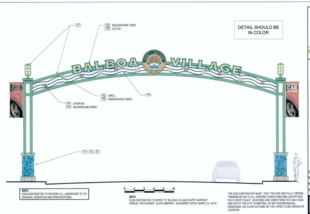 BALBOA VILLAGE ENTRY ARCH SIGN-City of Newport Beach RFP | SABP Print ...