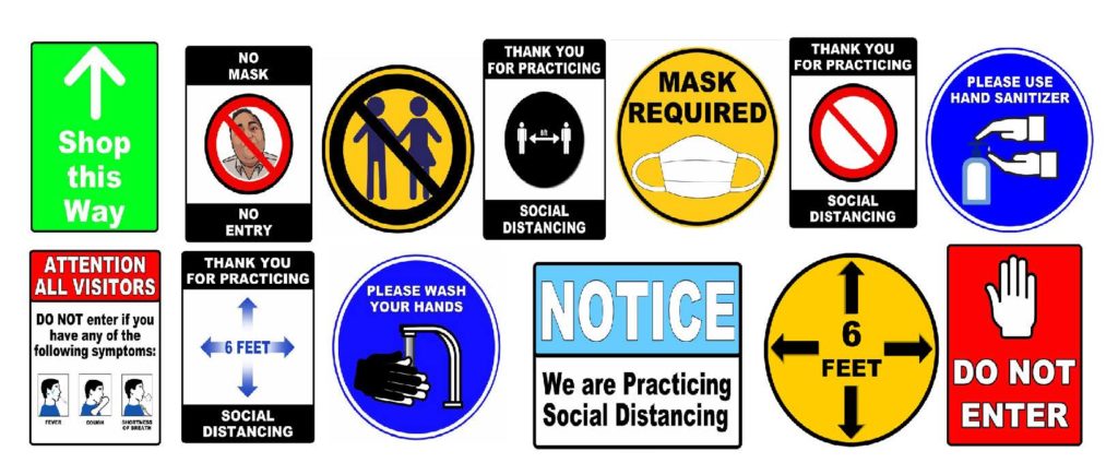 Covid-19 Safety Signs for the Office or Job Site | SABP Print Solutions